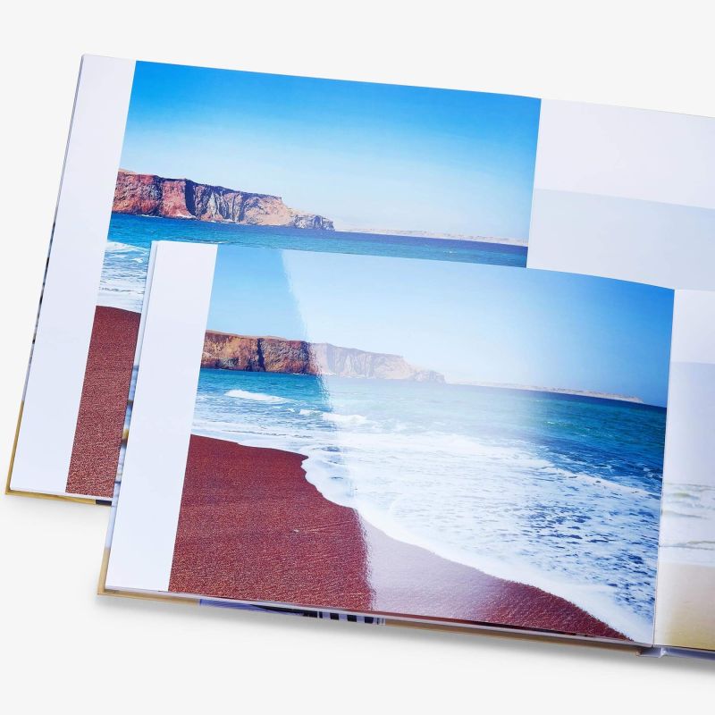 Premium photo paper photo book in A4 landscape format with glossy photo ...
