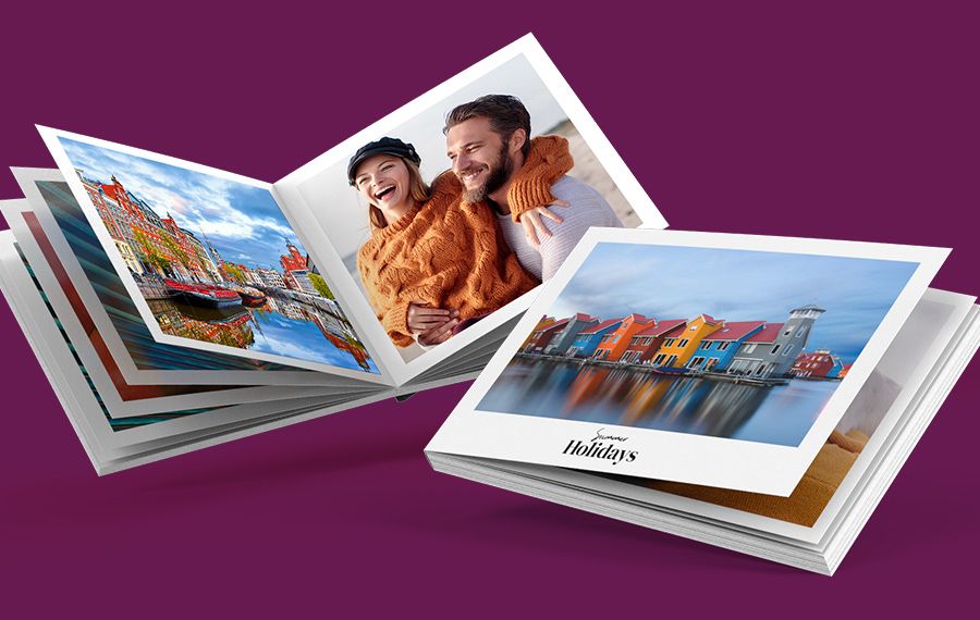 13x19 cm booklet landscape with optional gift box with 50 pages made ...