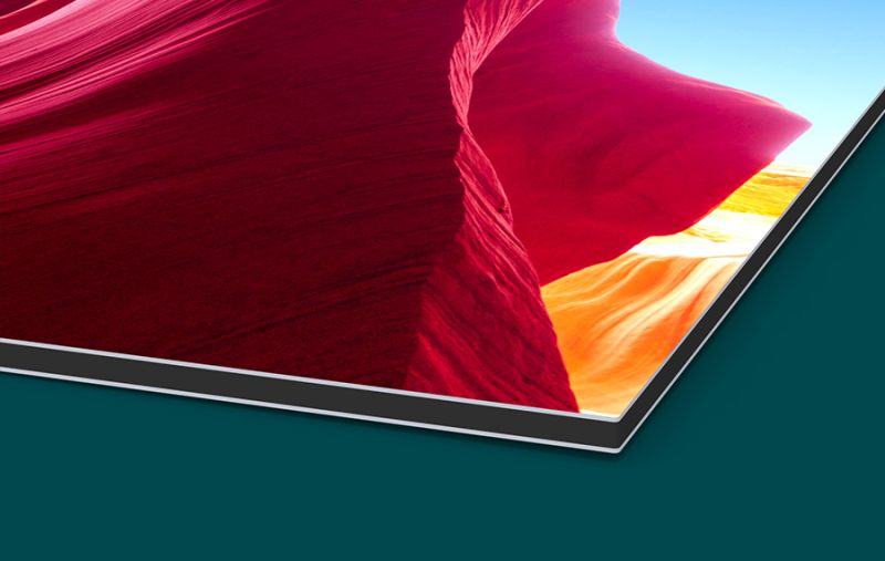 Display your photos on an elegant Aluminium Dibond in size 40 x 60 cm ...