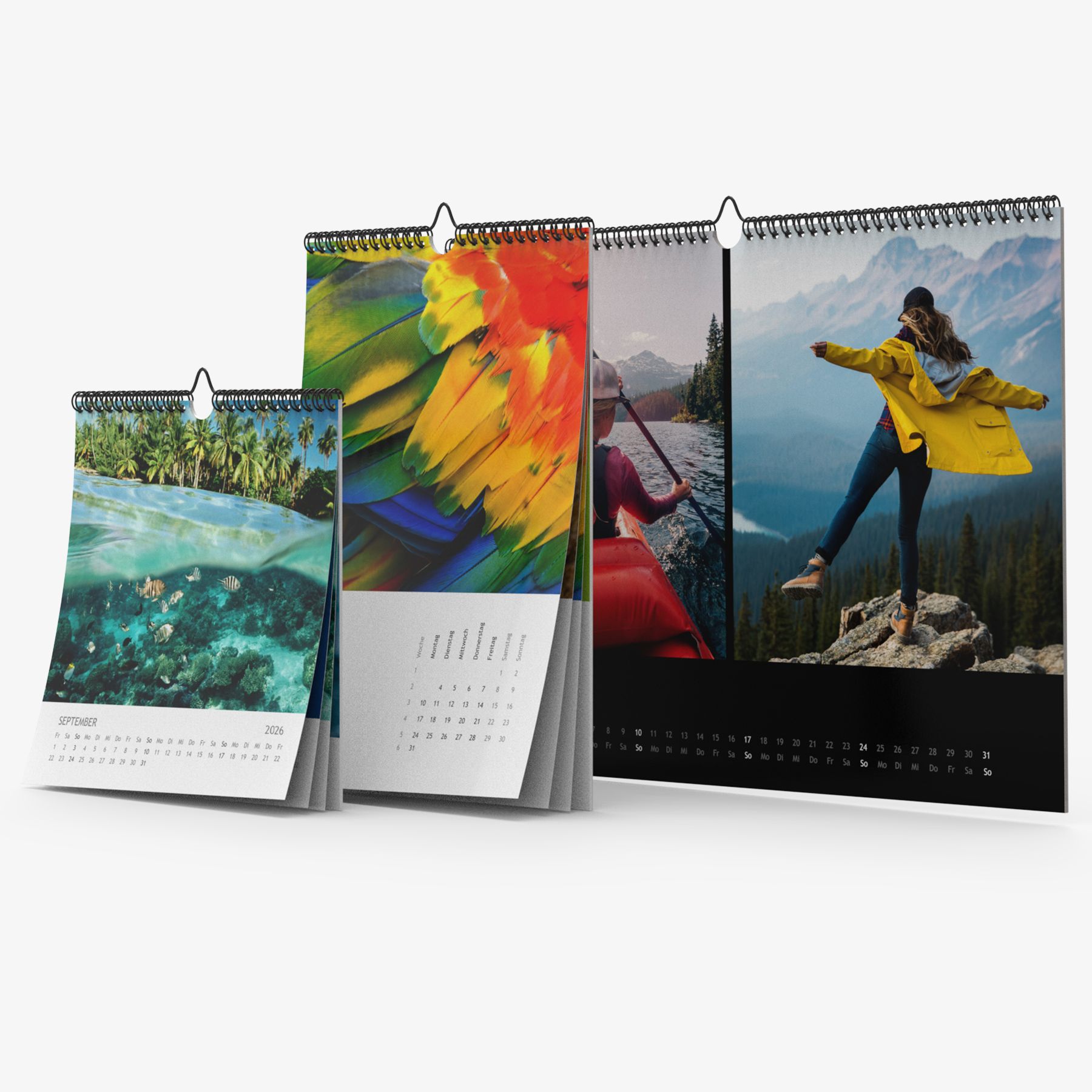 Design your 2026 Wall calendar in format A3 landscape with silk-matt ...