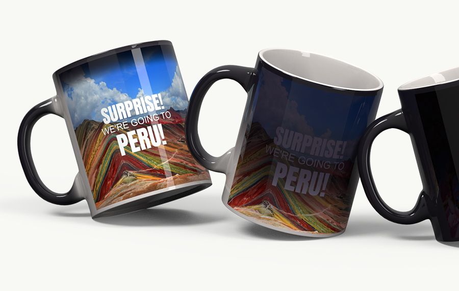 Create magic cup with panoramic photo using your own photo | ifolor