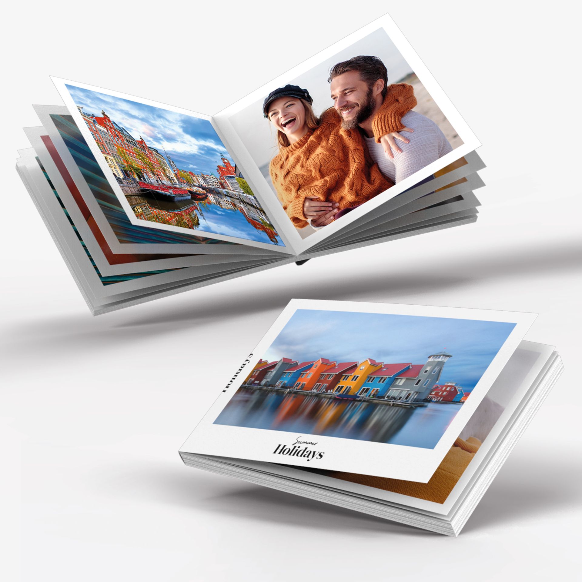 13x19 cm booklet landscape with optional gift box with 40 pages made ...