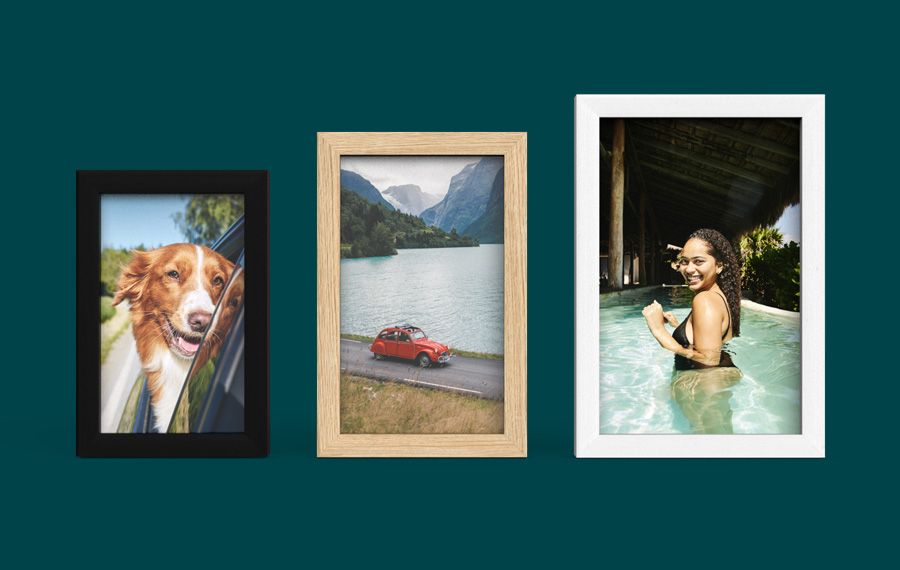 Cadres photo en bois en noir au format 20 x 30 cm | ifolor