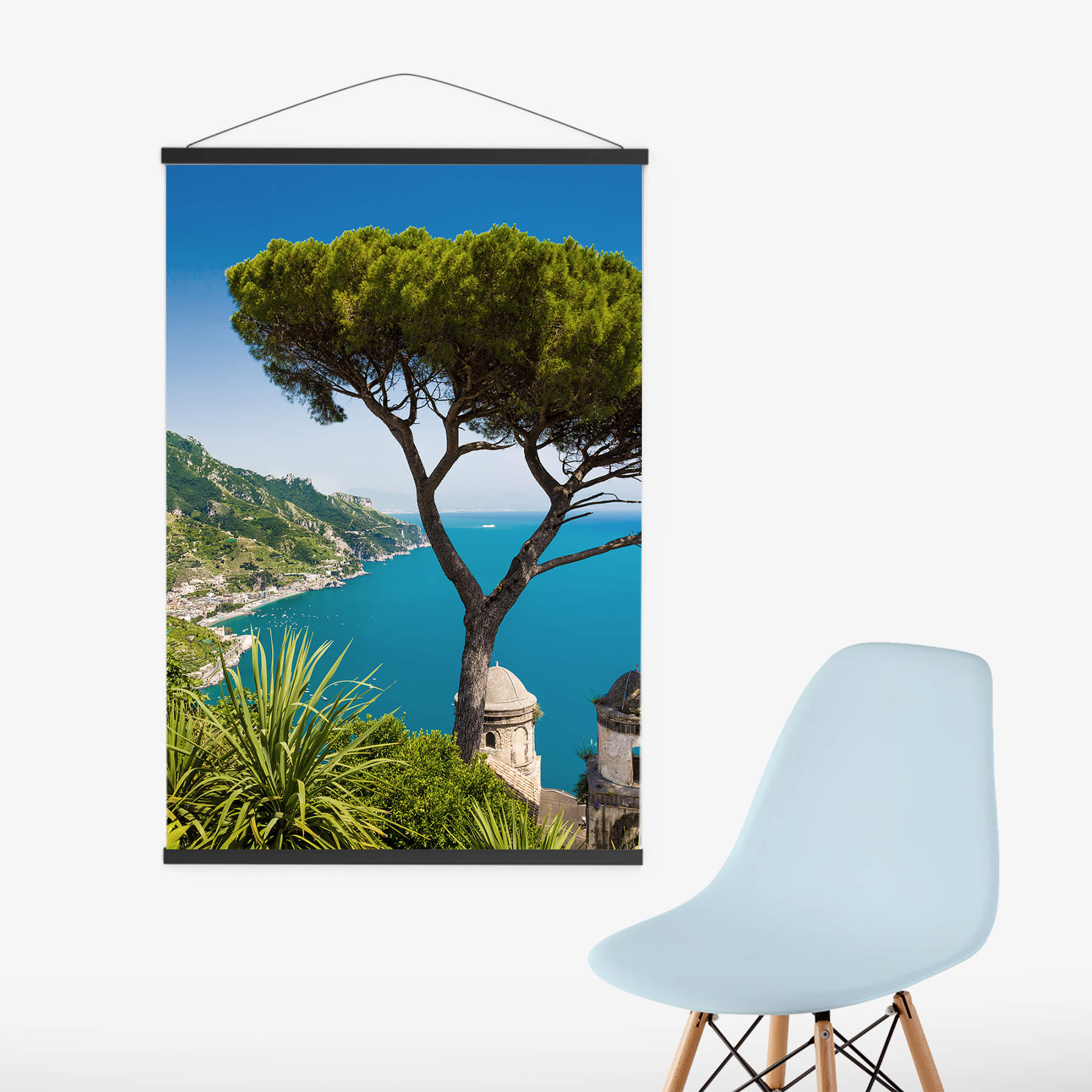 Trendy poster hanger in widths of 61 cm with black wood | ifolor
