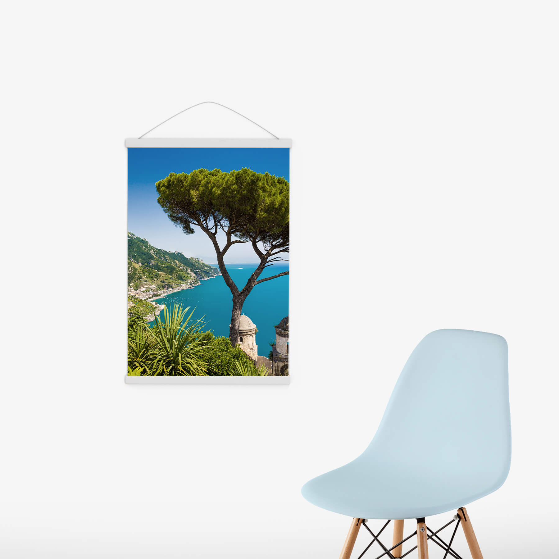 Trendy poster hanger in widths of 41 cm with white wood | ifolor